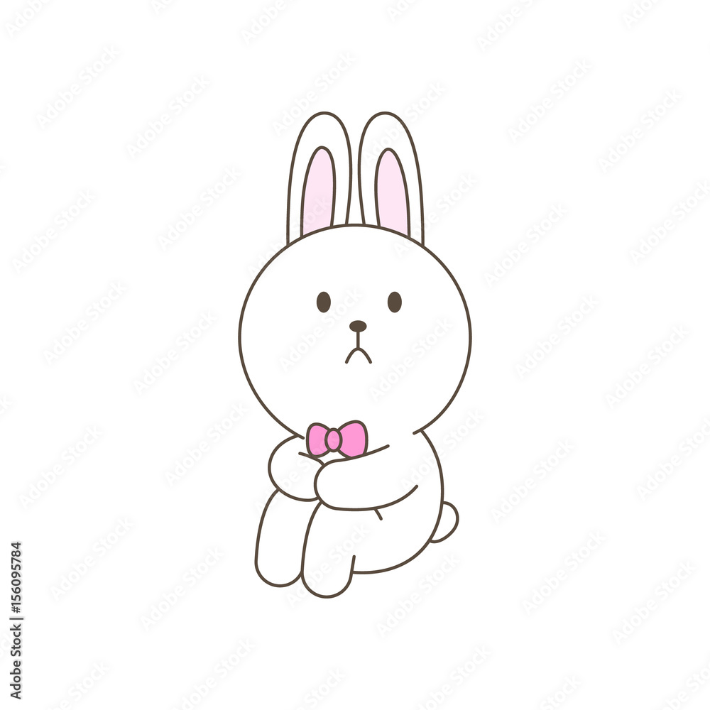 Sad Bunny Drawing