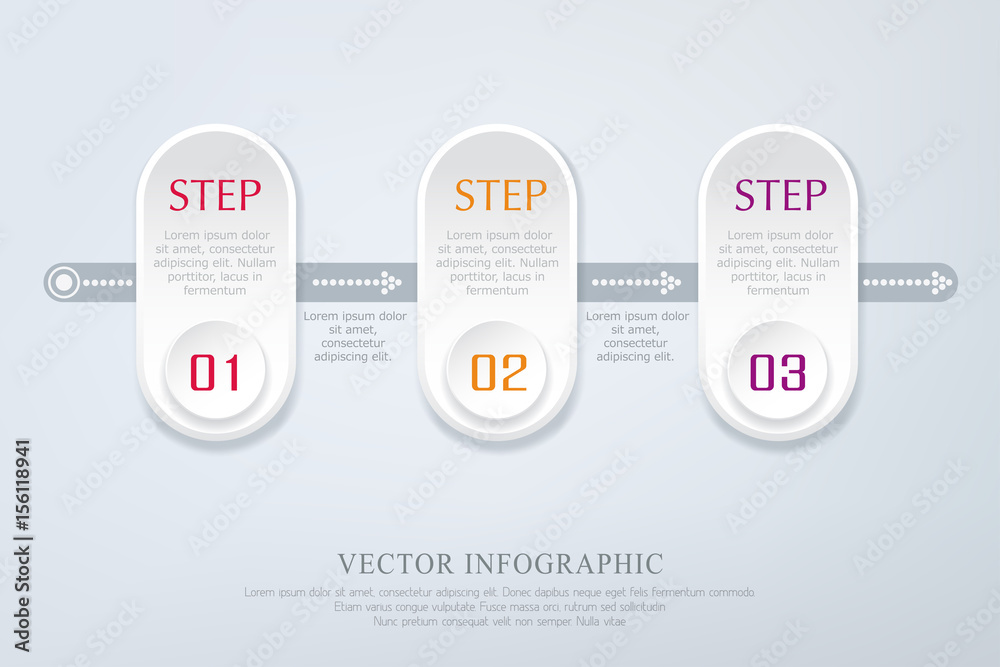 Vector abstract element for business. Strategy in stages. Steps of ...