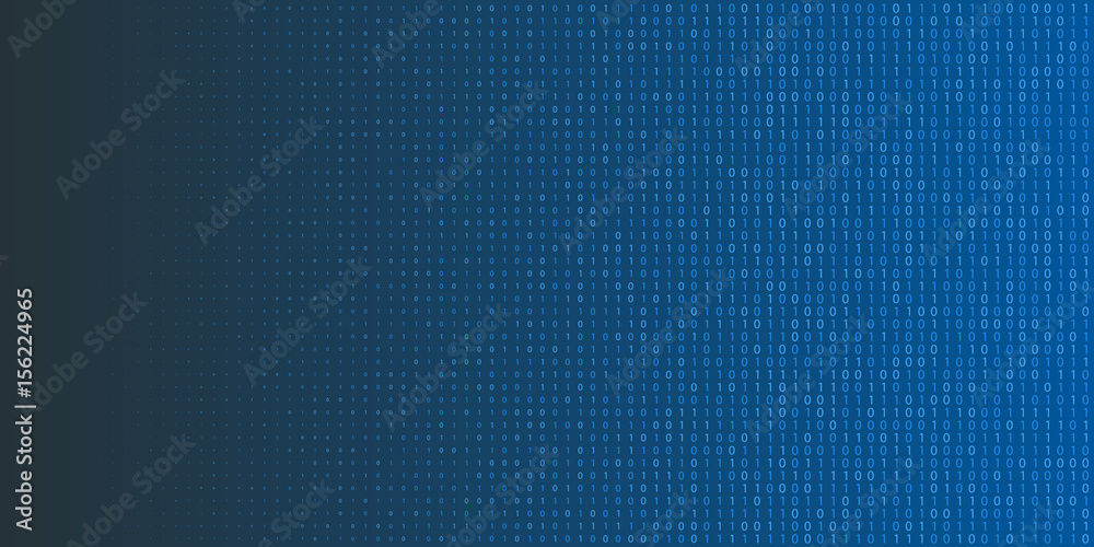 Binary Code Halftone Background Zero And One Abstract Symbols Coding Programming Concept