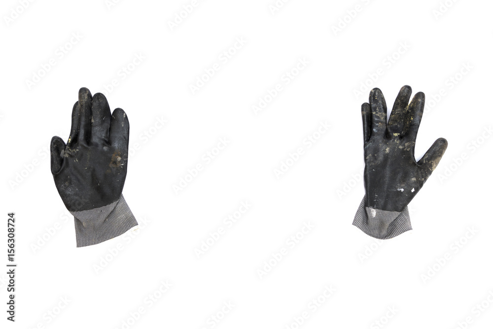 Dirty safety gloves. Stock Photo | Adobe Stock