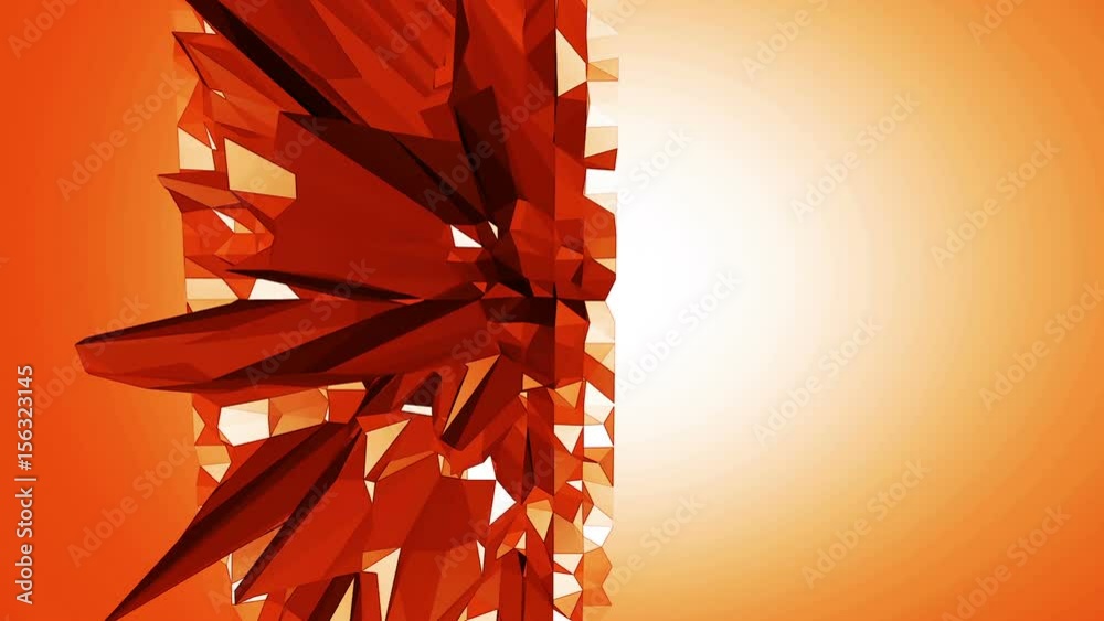 Polygonal digital mosaic environment or background with vertex, spikes ...