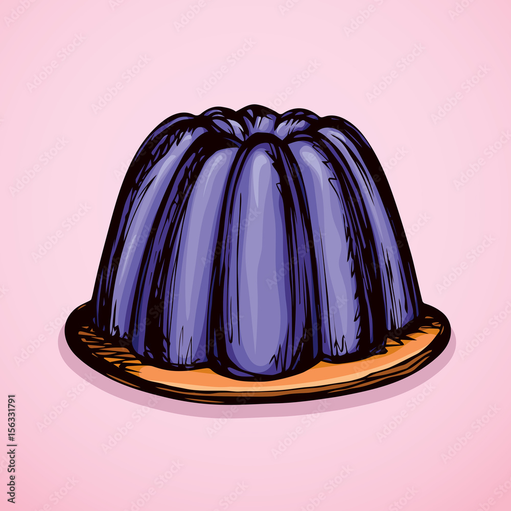 Jelly. Vector drawing Stock Vector | Adobe Stock