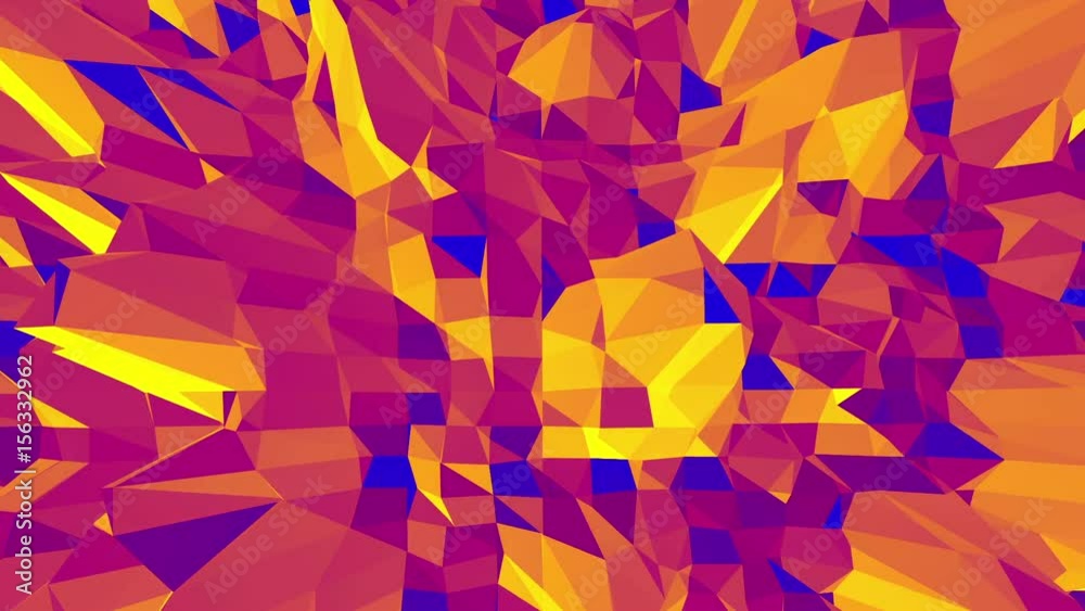 Polygonal mosaic background with vertex, spikes in cartoon modern 3D ...