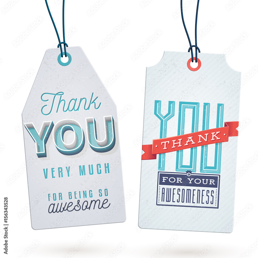 Vintage Hang Tags with Thank You Notes to help you express your ...