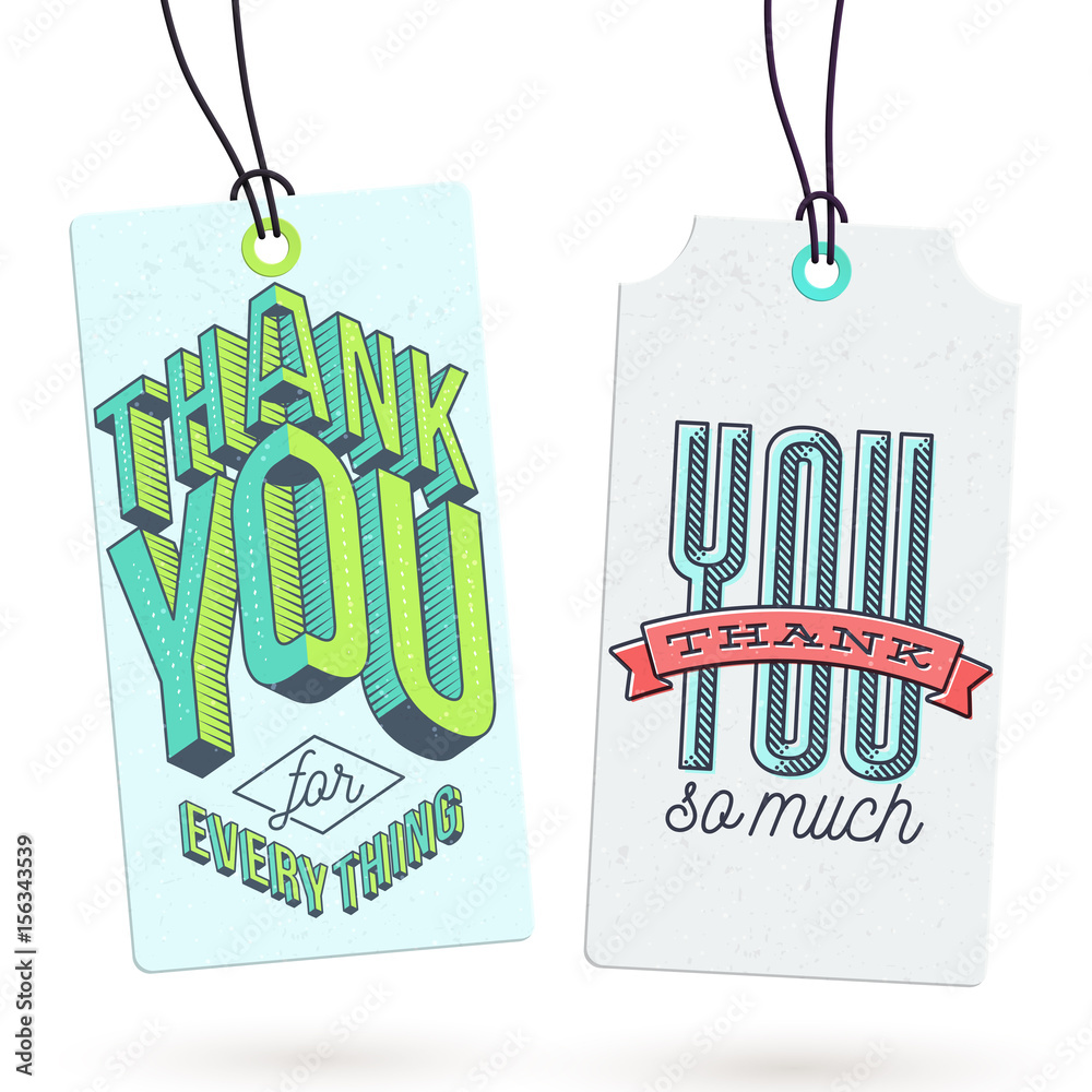 Vintage Hang Tags with Thank You Notes to help you express your ...
