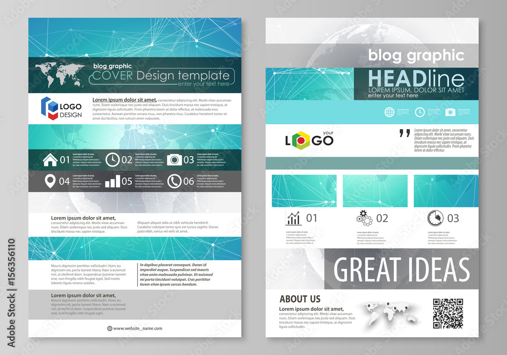 The abstract minimalistic vector illustration of the editable layout of ...