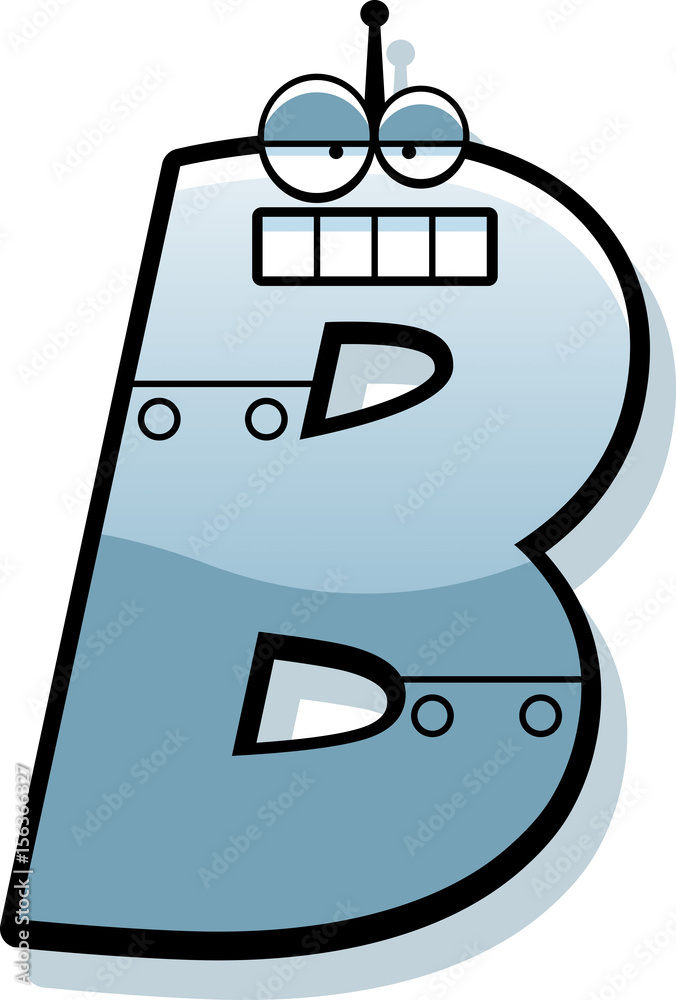 Letter B Robot Stock Vector | Adobe Stock