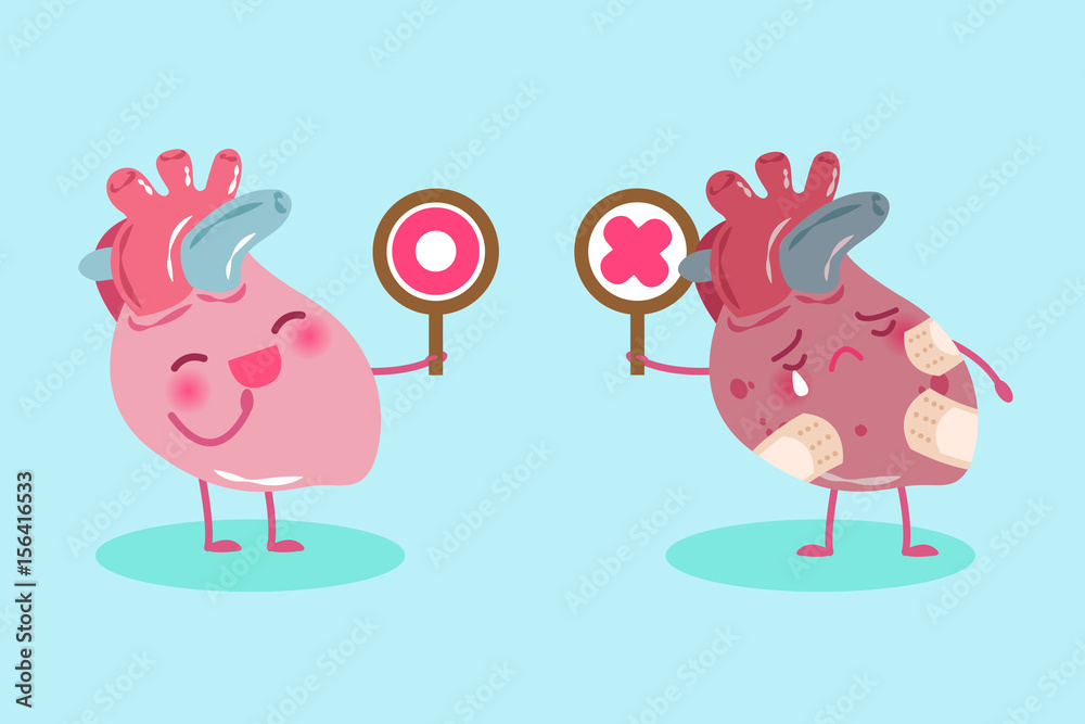 cute cartoon heart Stock Vector | Adobe Stock