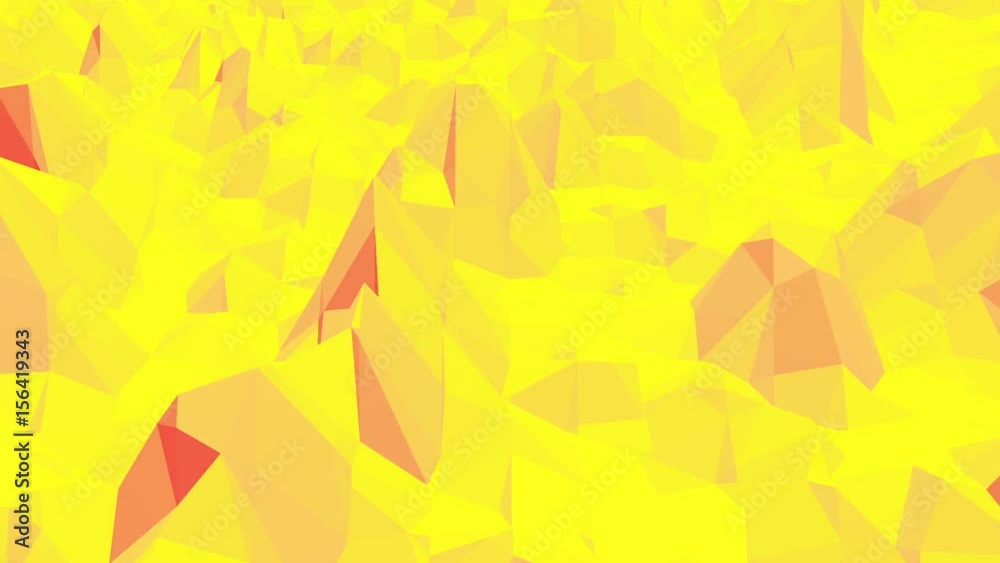 Yellow low poly background oscillating. Abstract low poly surface as ...