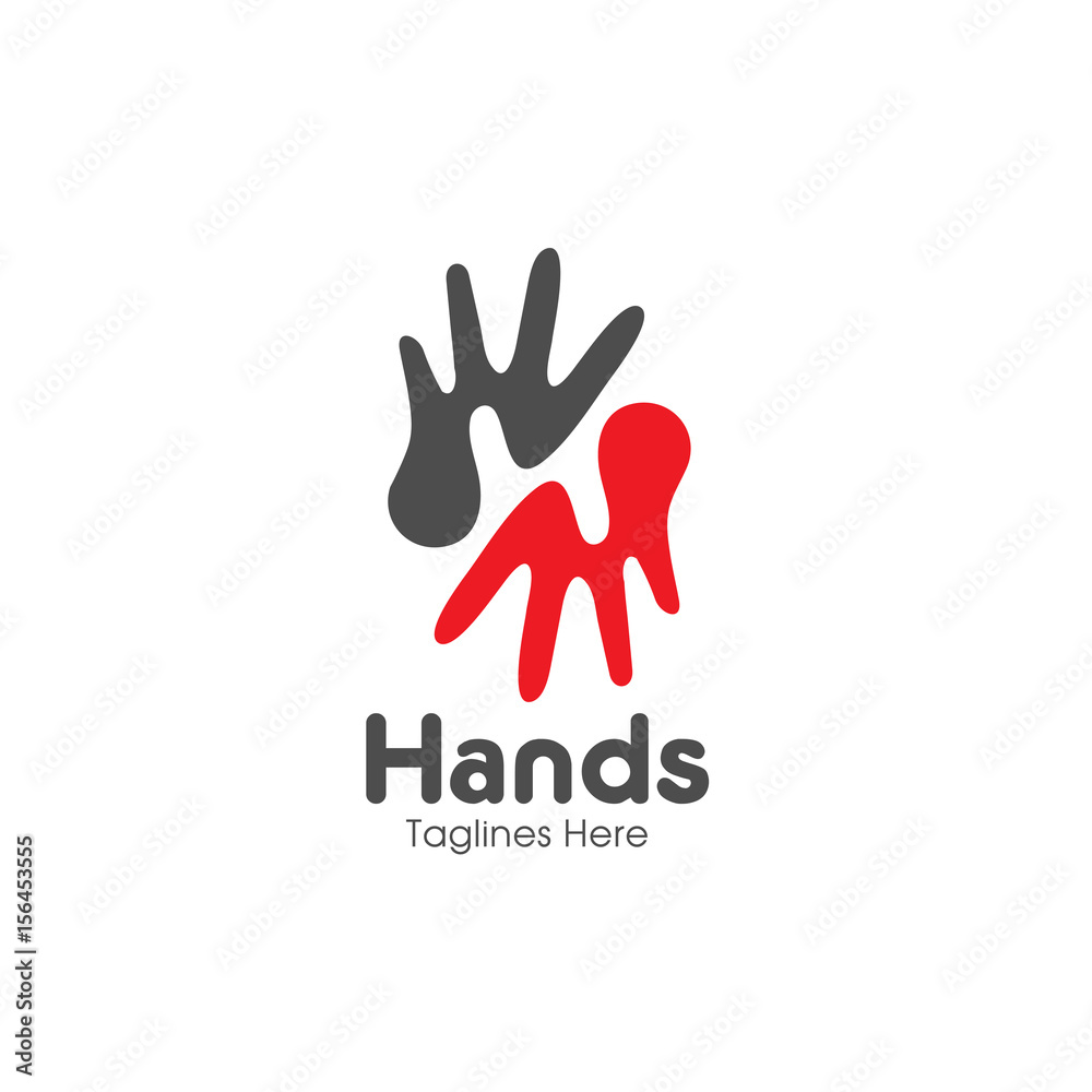 letter H hands. Care logo, togetherness concept logo. Union abstract ...