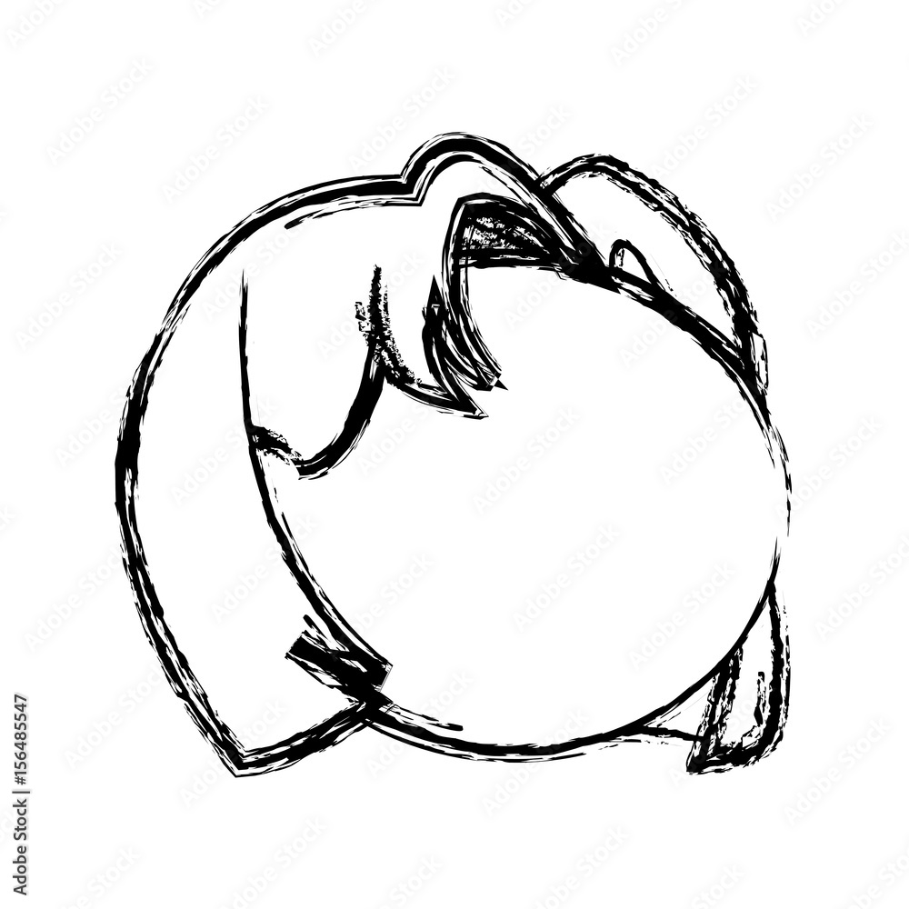 drawing head girl no face hair style vector illustration Stock Vector ...