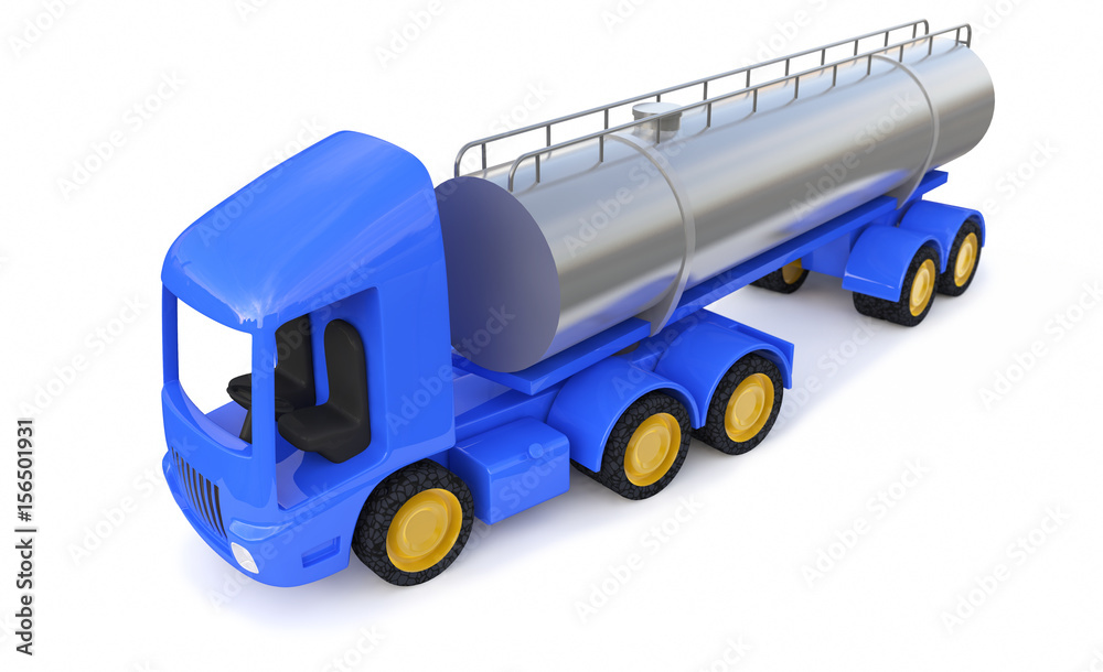 Lorry Truck Tanker, 3d concept, isolated on white background, 3d ...