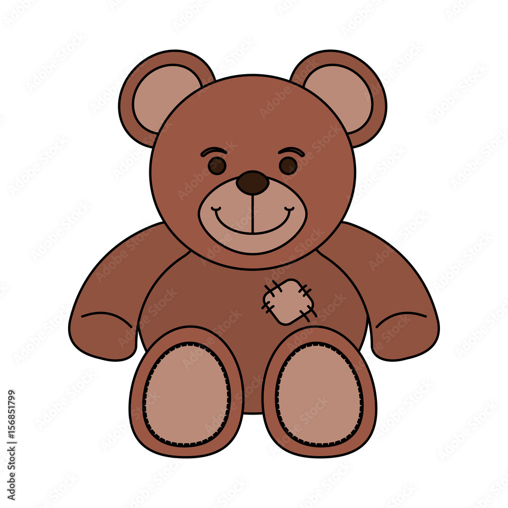 bear toy child vector illustration icon design graphic Stock Vector ...