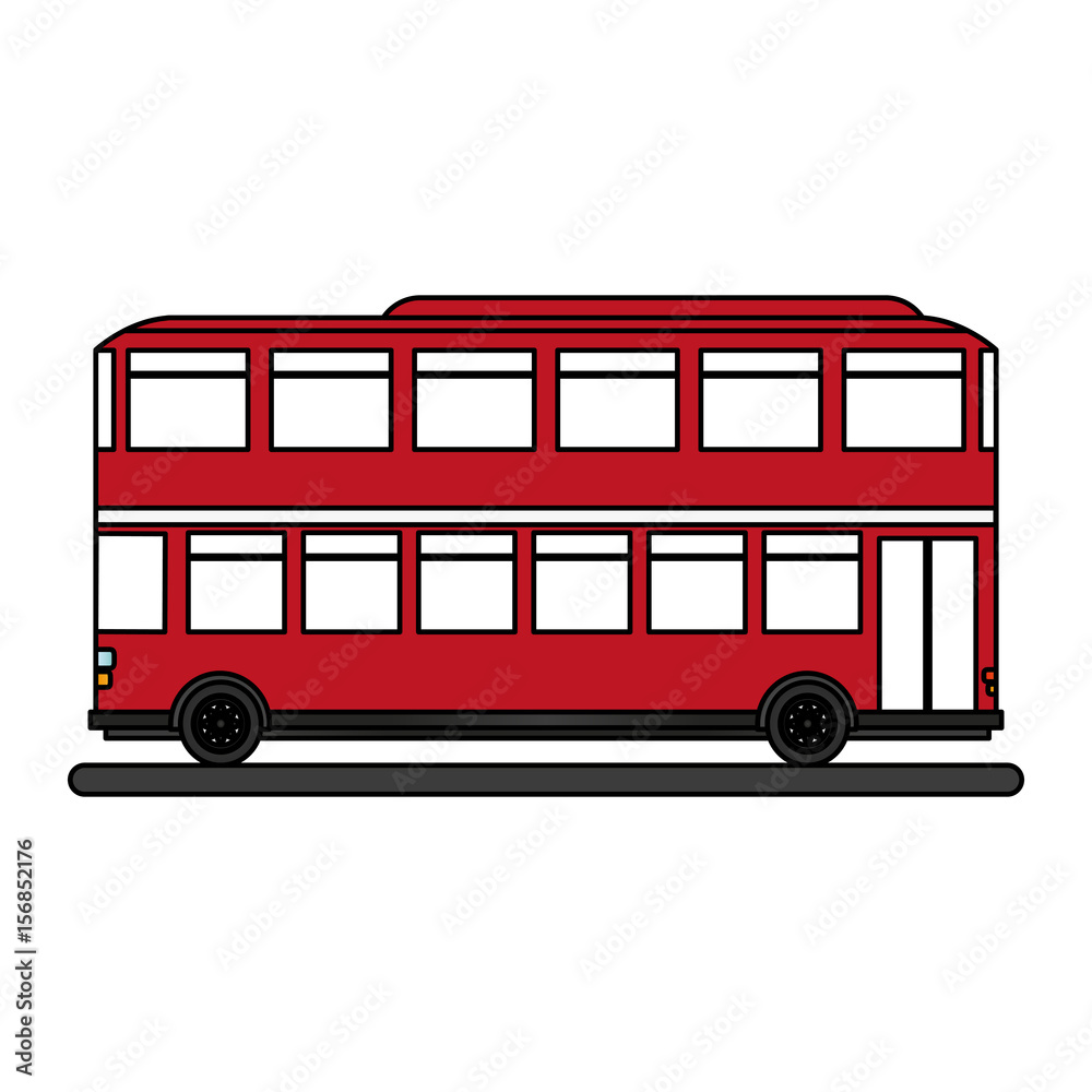 Vettoriale Stock toy bus graphic icon vector illustration design ...