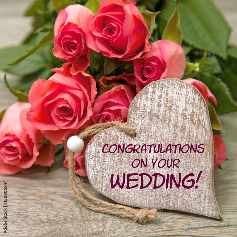 Congratulations on your wedding Stock Photo | Adobe Stock