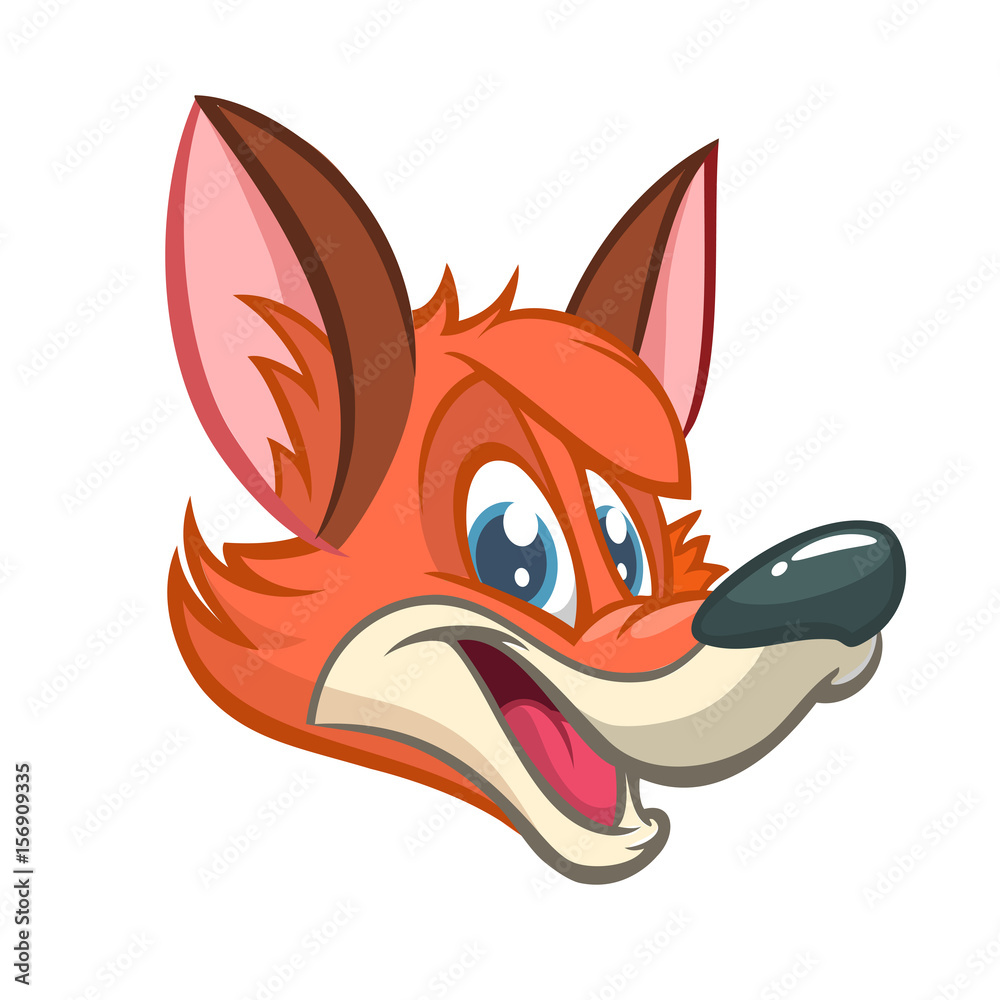 Fox Head Cartoon