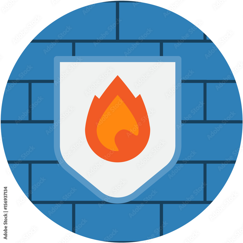 Computer Firewall Icon