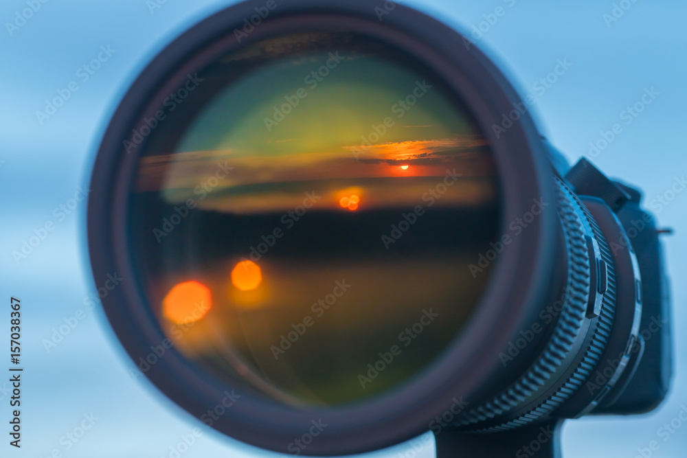 Camera Lens Reflection