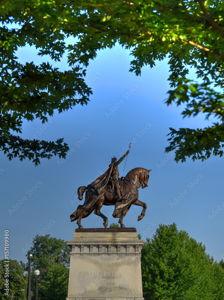 Apotheosis of St. Louis statue of King Louis IX of France, namesake of ...