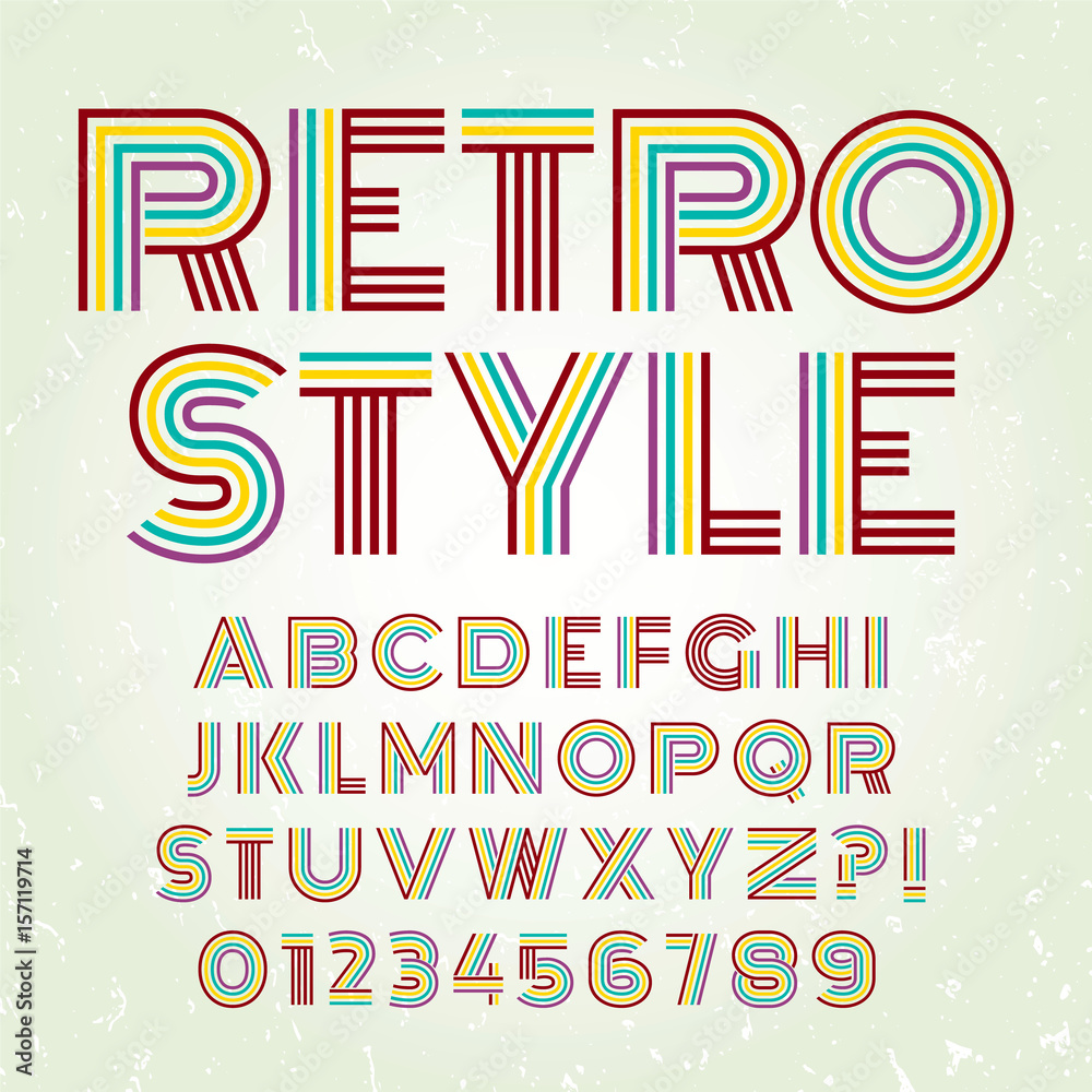 Vintage Typography Alphabet