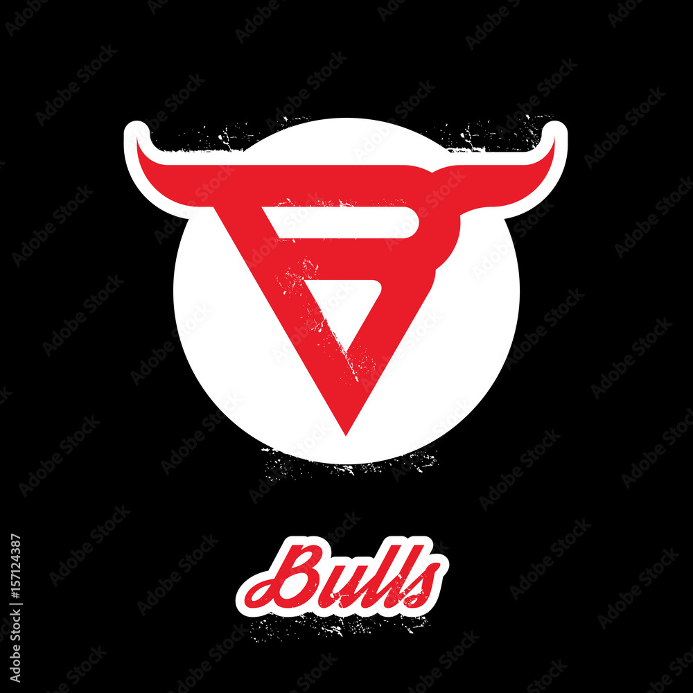 Red Bull - sport vector logo concept on black background. Professional ...