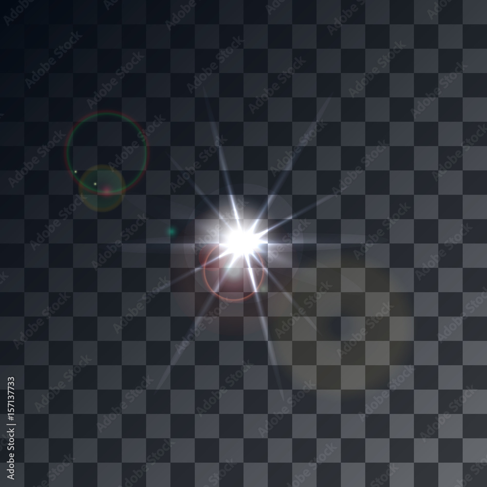 flashe isolated on a transparent background. Vector effect for ...