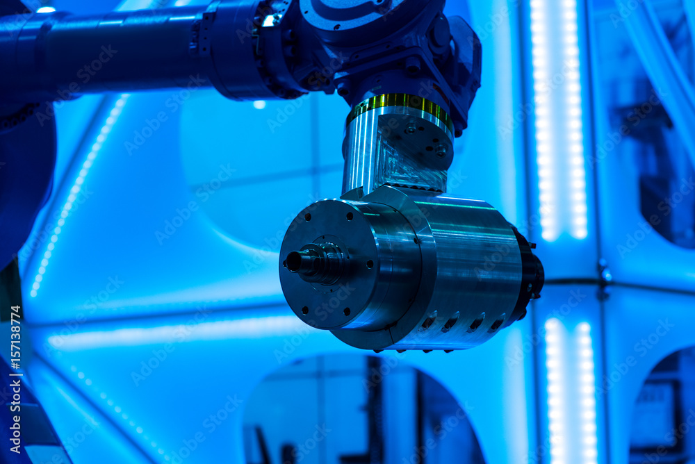 Augmented reality for industry concept. Robotic and Automation system ...