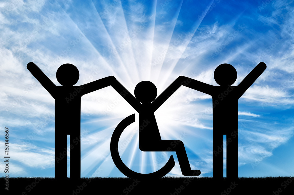 Happy Handicapped People