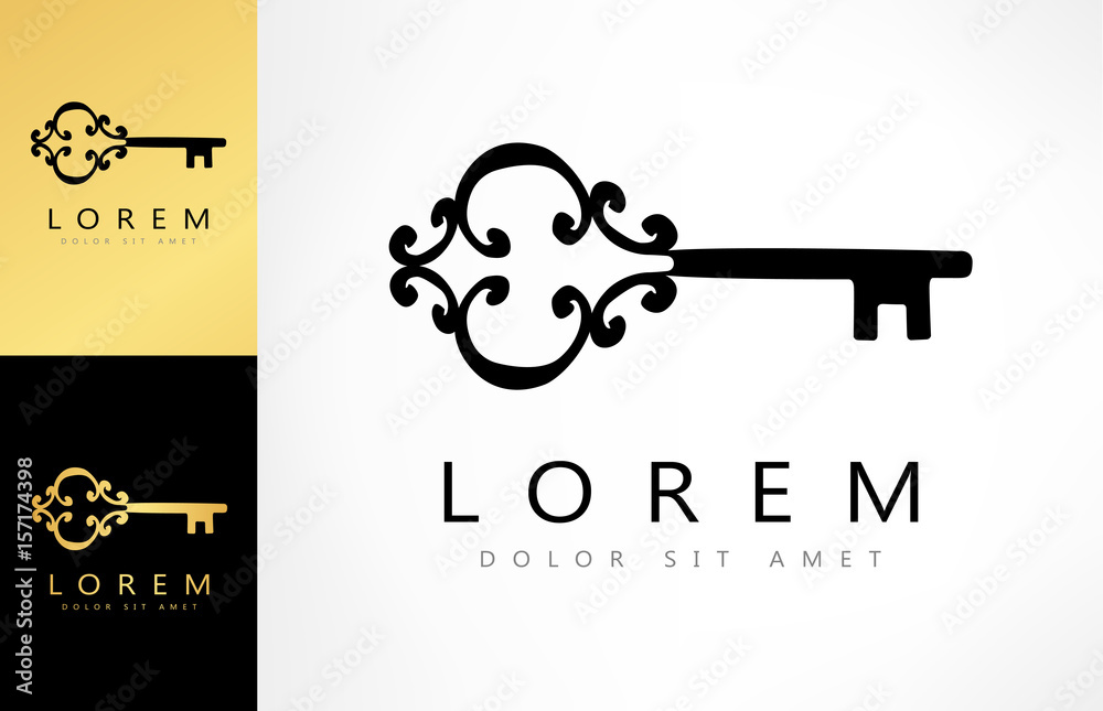 key logo Stock Vector | Adobe Stock