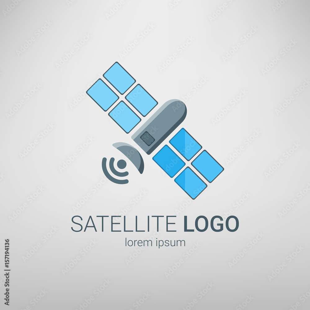 Satellite Logo Vector