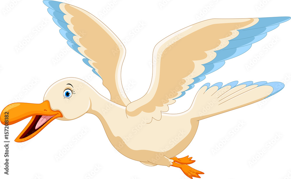 Flying Duck Clip Art