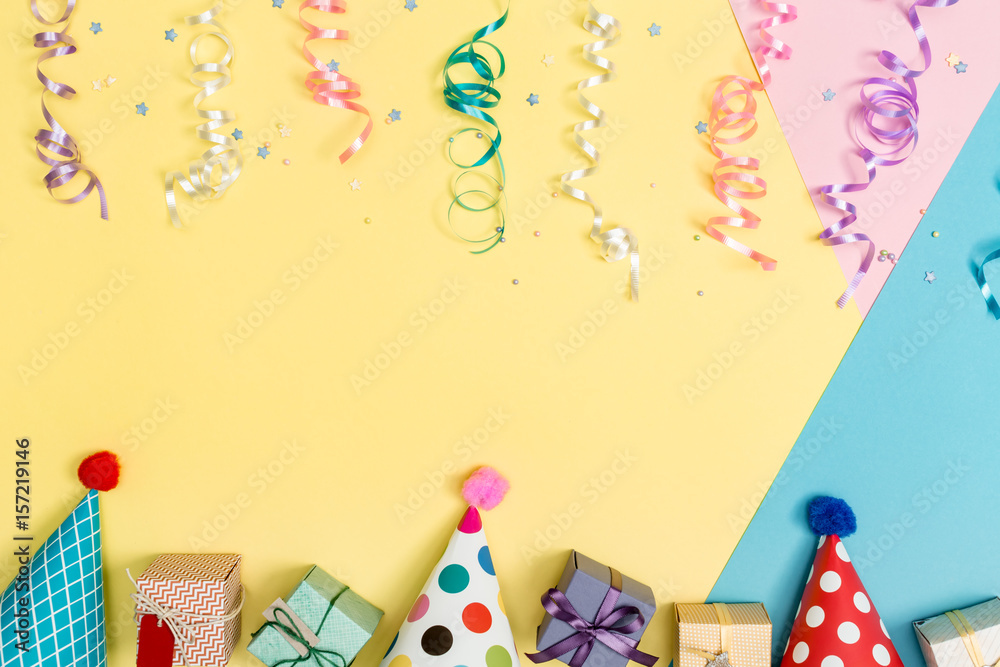 Party theme on a bright background Stock Photo | Adobe Stock
