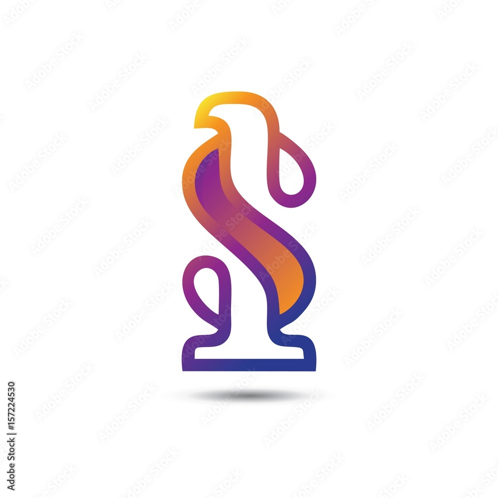 Colorful Letter S,s1, Logo Template Stock Vector | Adobe Stock