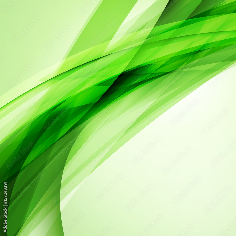 Abstract vector background. Green background for wallpaper, flyer ...