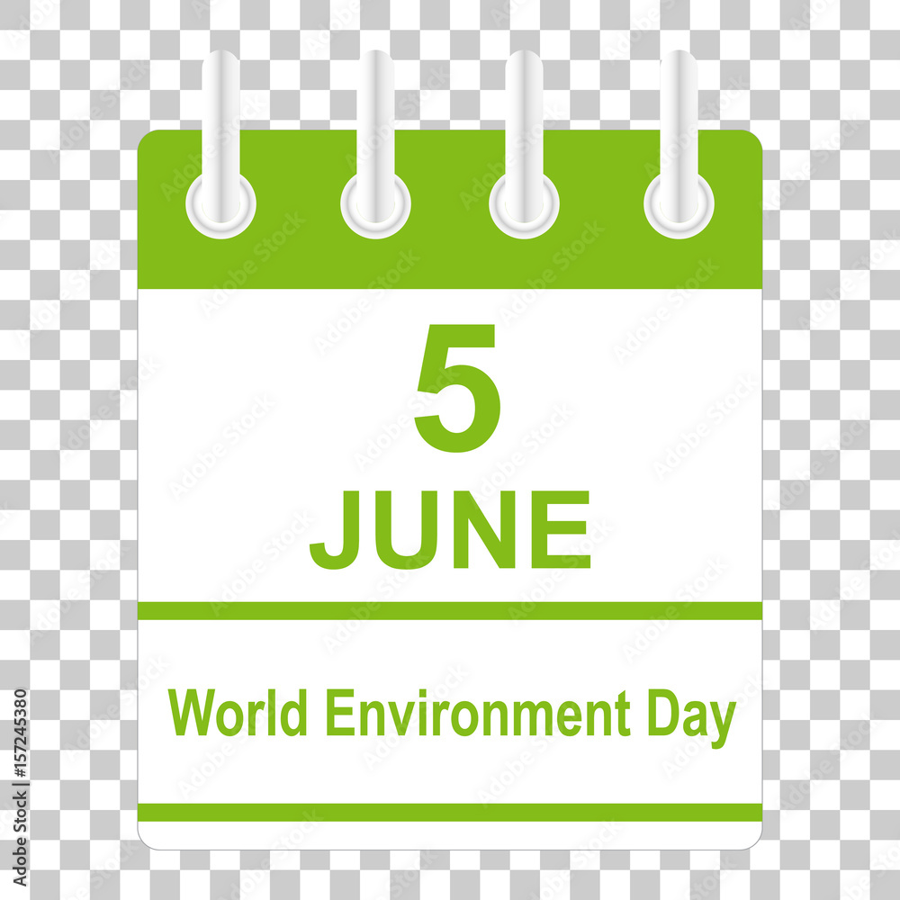 World Environment Day. Template Design concept Calendar style. Stock ...