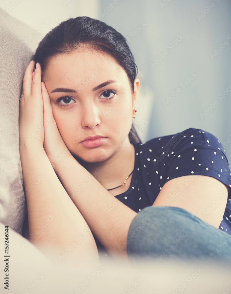 Young disappointed girl Stock Photo | Adobe Stock