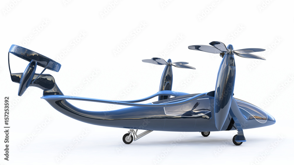 Personal Air Vehicle, Flying Car Of The Future 3d Concept, Future Car ...