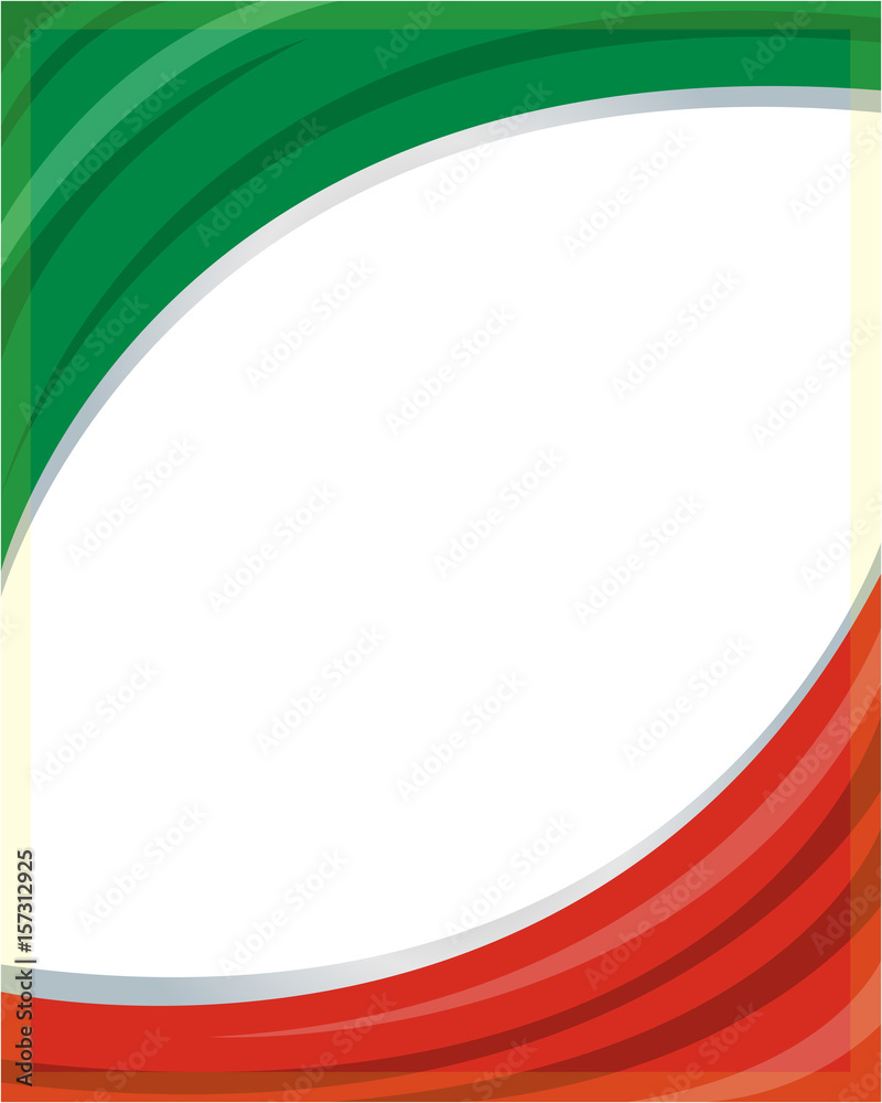 Italian Flag Border