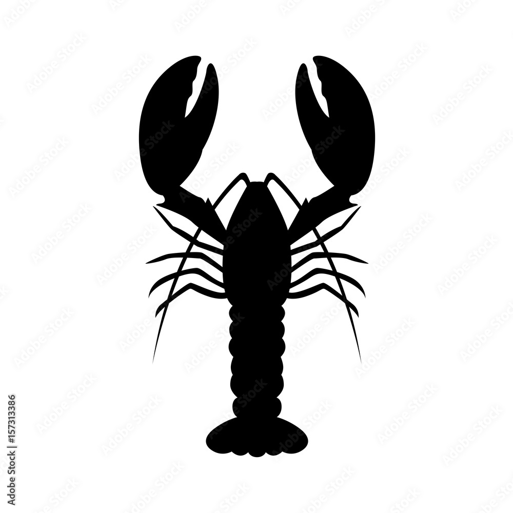 graphic lobster, vector Stock Vector | Adobe Stock