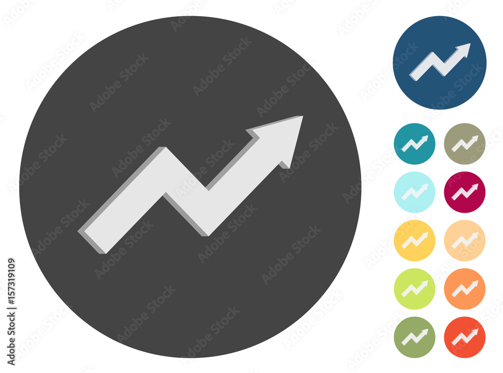 3D Icons - Pfeil nach oben - Fortschritt Stock Vector | Adobe Stock