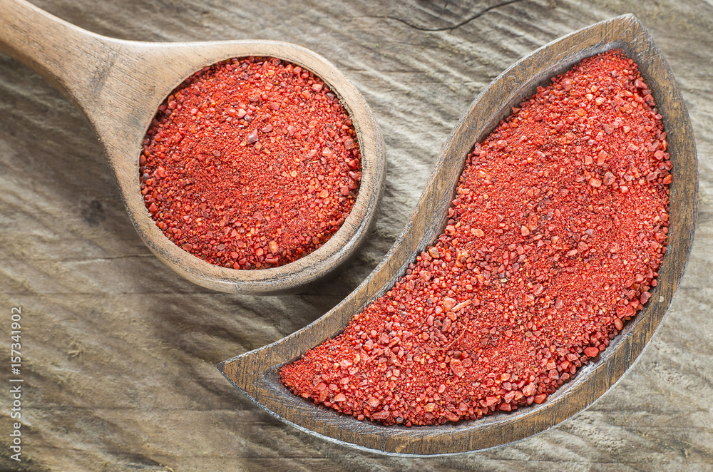 Achiote powder- Bixa orellana Stock-Foto | Adobe Stock