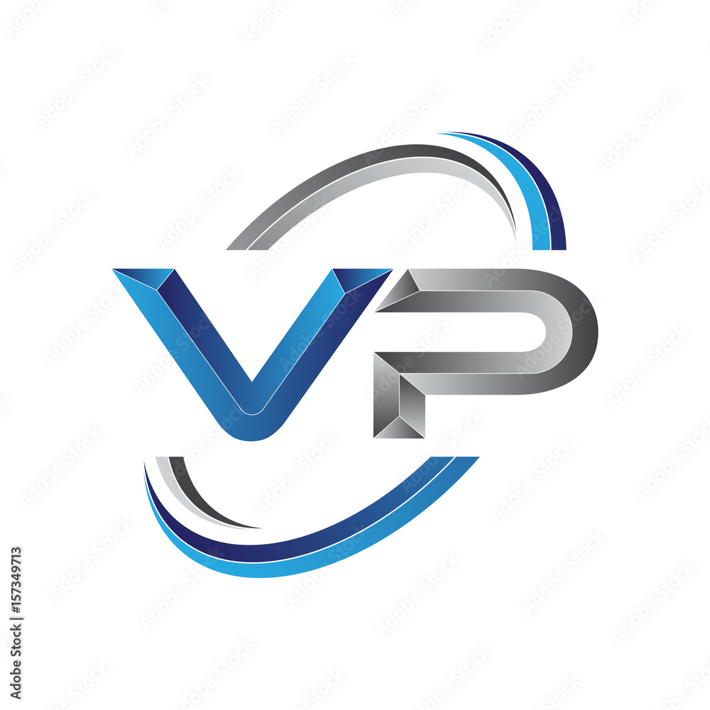 Simple initial letter logo modern swoosh VP Stock Vector | Adobe Stock