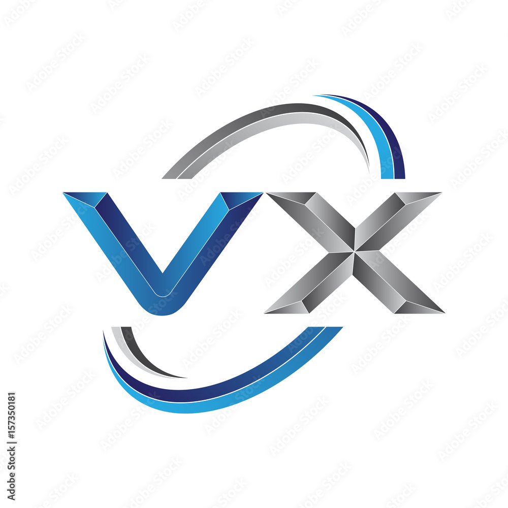 Simple initial letter logo modern swoosh VX Stock Vector | Adobe Stock Simple initial letter logo modern swoosh VX Stock Vector | Adobe Stock