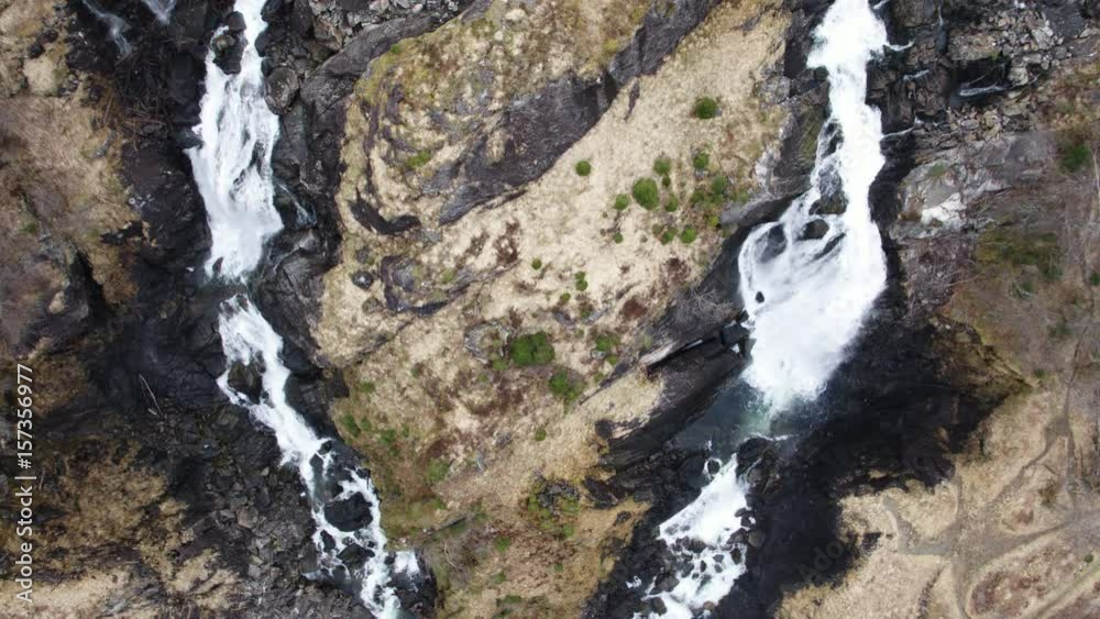 The Låtefossen Waterfall Stock Video | Adobe Stock