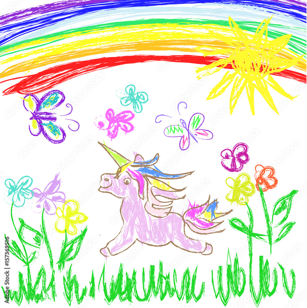 Grass Drawing For Kids