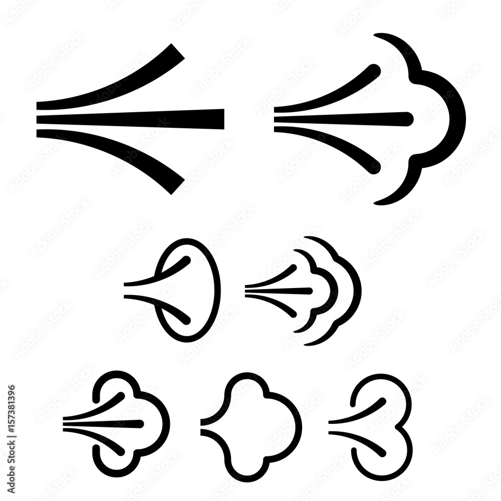 spray fluid aerosol cloud icon vector Stock Vector | Adobe Stock