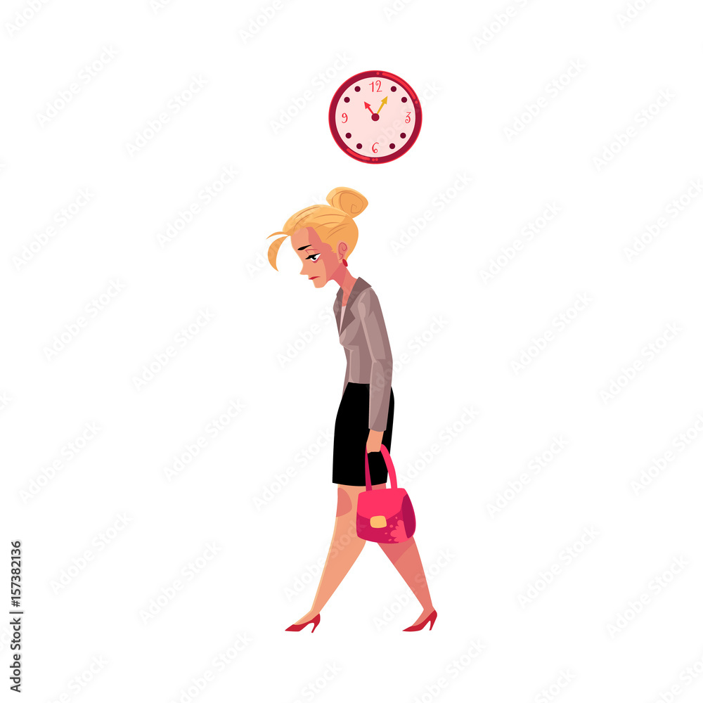 Cartoon Going To Work