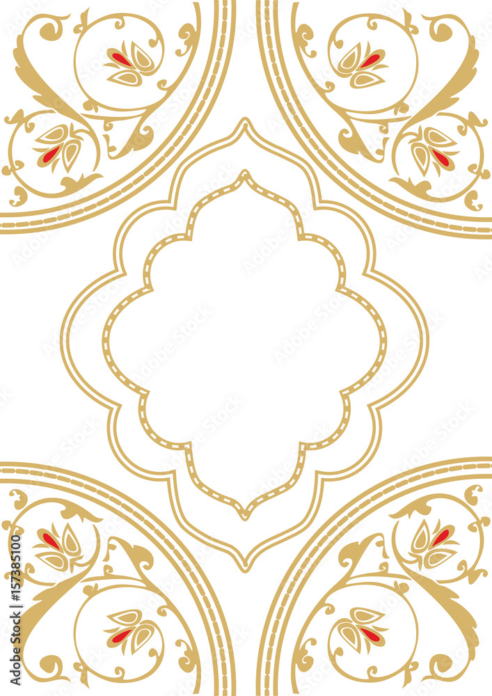Greeting background with Arabic pattern Islamic holidays of Ramadan ...