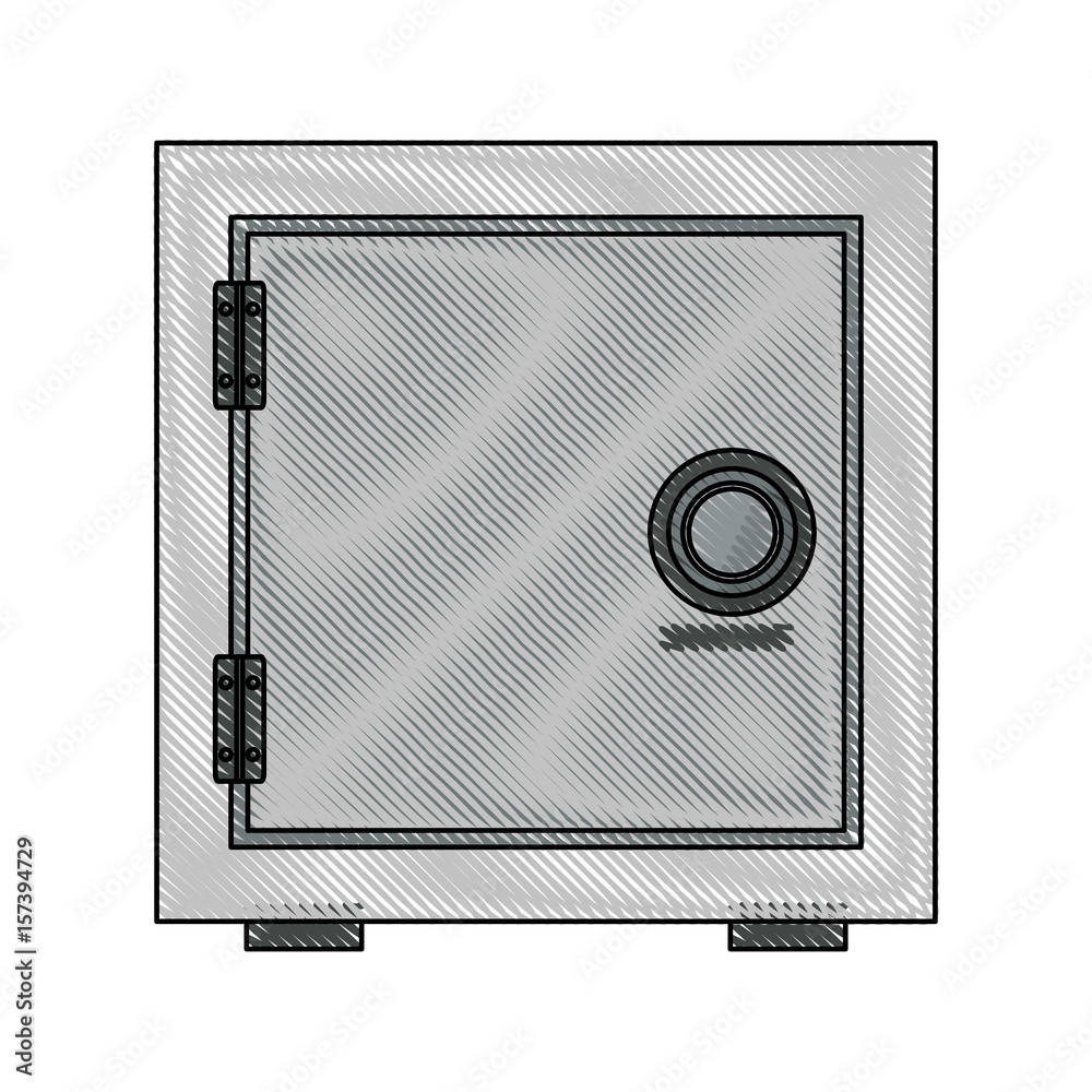 security metal safe money, close lock bank. vector illustration Stock ...