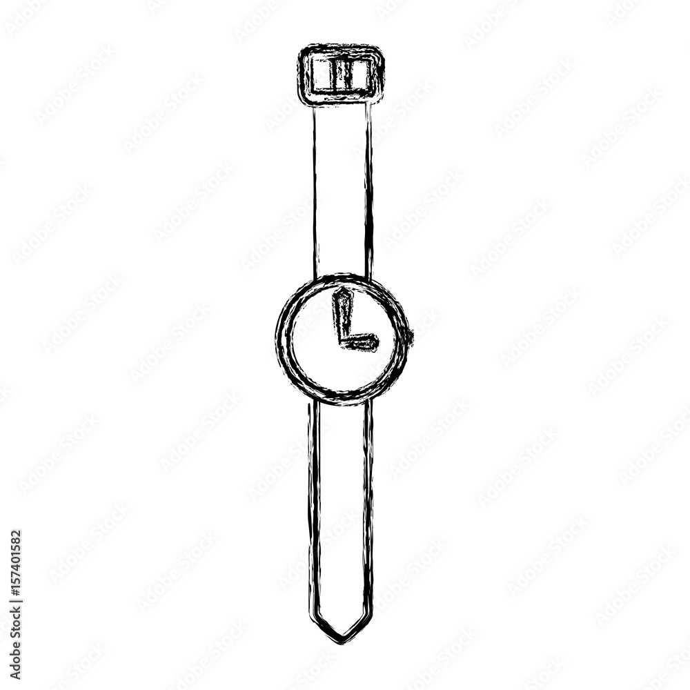 sketch draw vintage watch cartoon vector graphic design Stock Vector ...